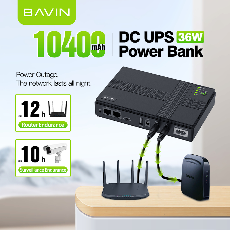 BAVIN PC1083 36W 10400mAh/PC1082 18W 8800mAh Mini UPS Powerbank ...