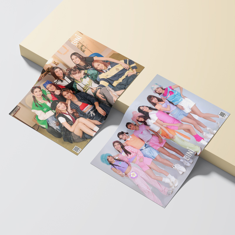 BINI 8pcs/Set Poster Jollibe Idol Collectibles JISOO JENNIE LISA ROSE B ...