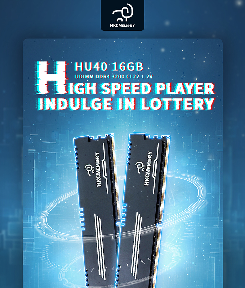 HKC DDR3 / DDR4 PC RAM Memory 8GB 16GB 1600Mhz 2666Mhz 3200Mhz Auto ...