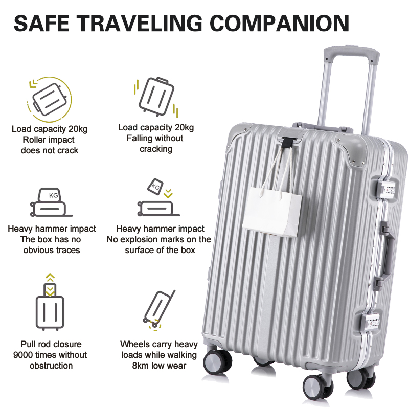 ISLAND ELEPHANT Aluminum Luggage Travel Bag Suitcase Hand Carry Luggage ...