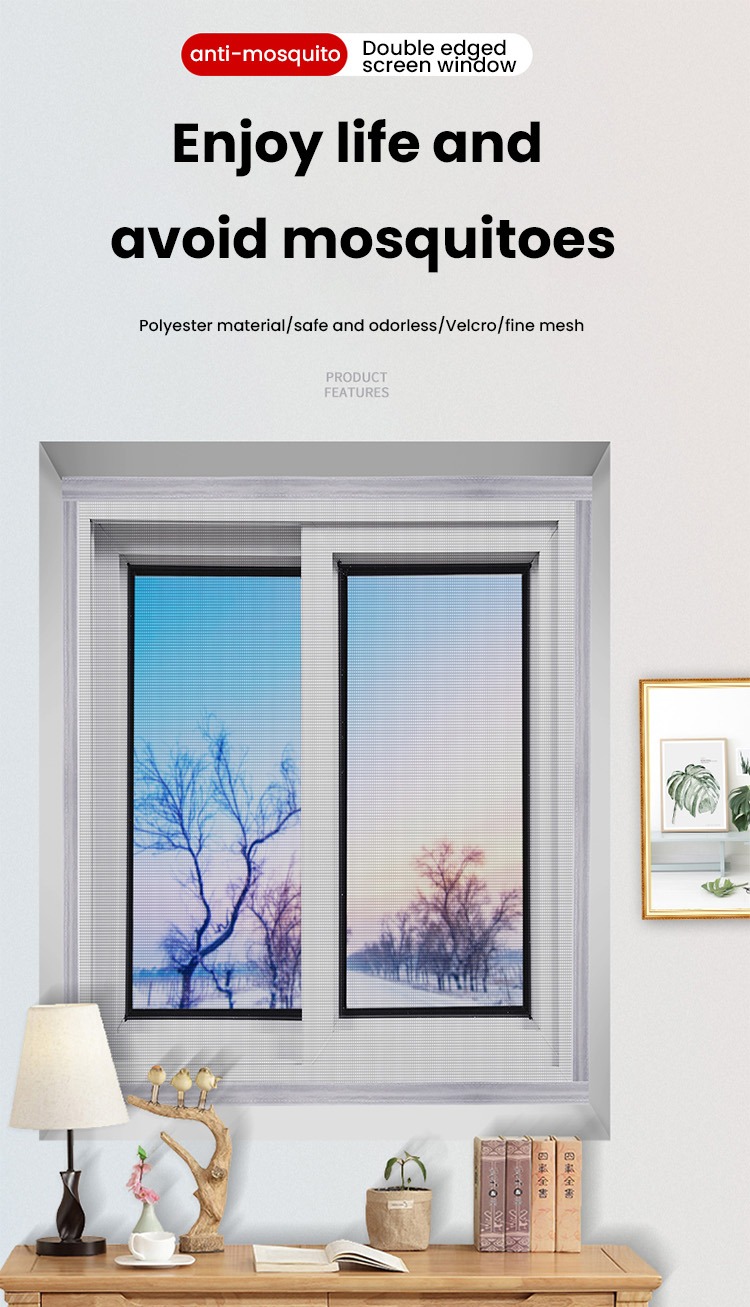 Lamok sa bintana screen lambat pinto plastic gauze Velcro window screen ...