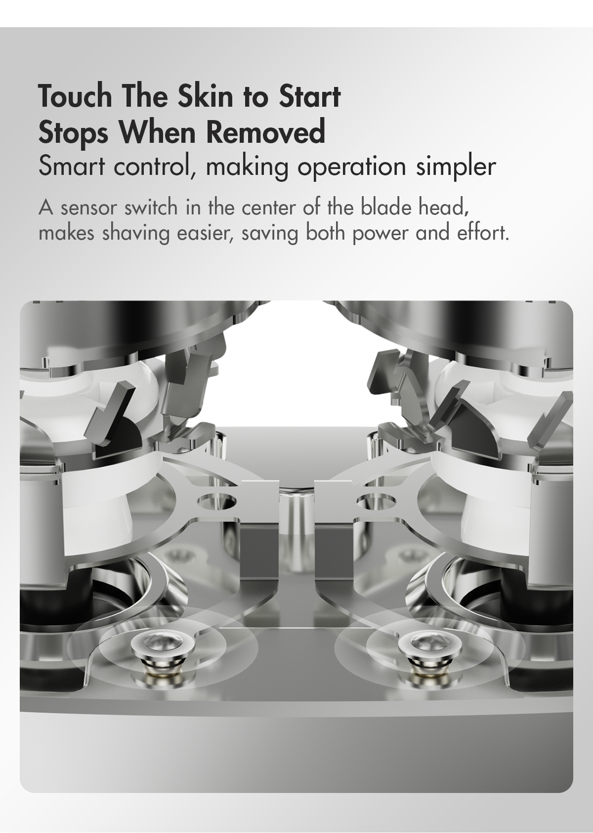 Gaabor Portable Sensor Razor Mini Shaver Dual Blade Skin Sense Fast ...