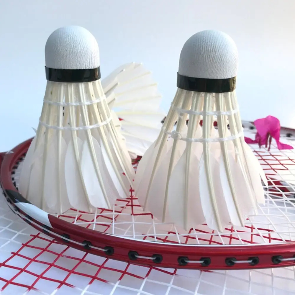Professional Badminton Balls,White Goose Feather Shuttlecock Stable ...