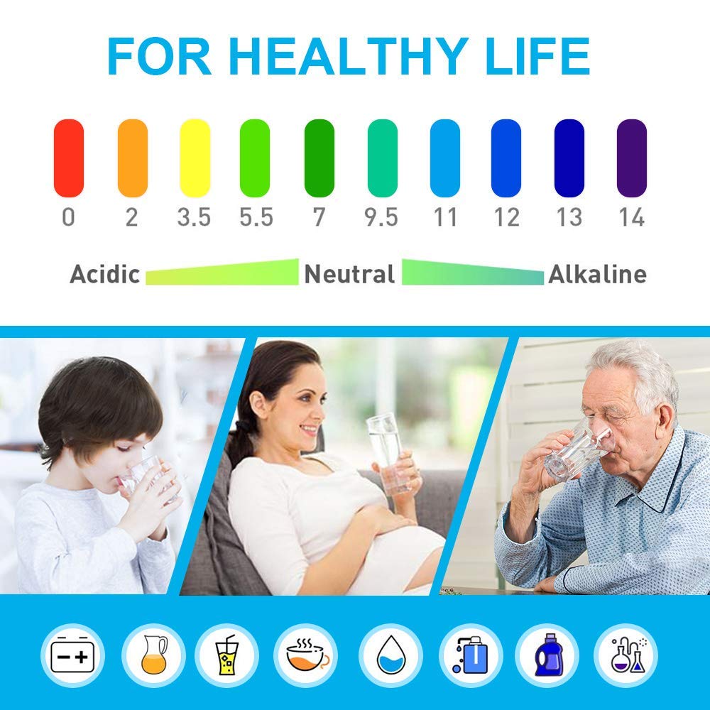 Kitchen PH Test Pen Water Quality Testing Tool Alkaline Acidic Tester ...