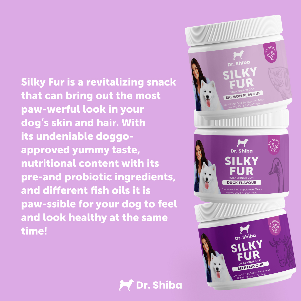 Dr. Shiba Peaceful Paws , Pro Immune, Happy Tummy, Silky Fur & Jolly ...