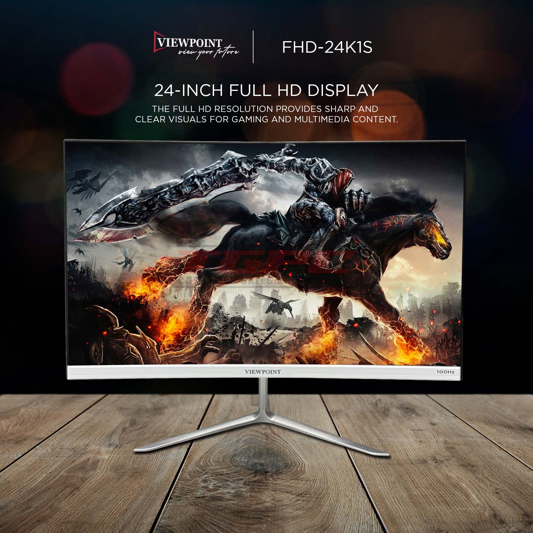 VIEWPOINT 24inch 100hz Semi Curved Gaming Monitor | Shopee Philippines