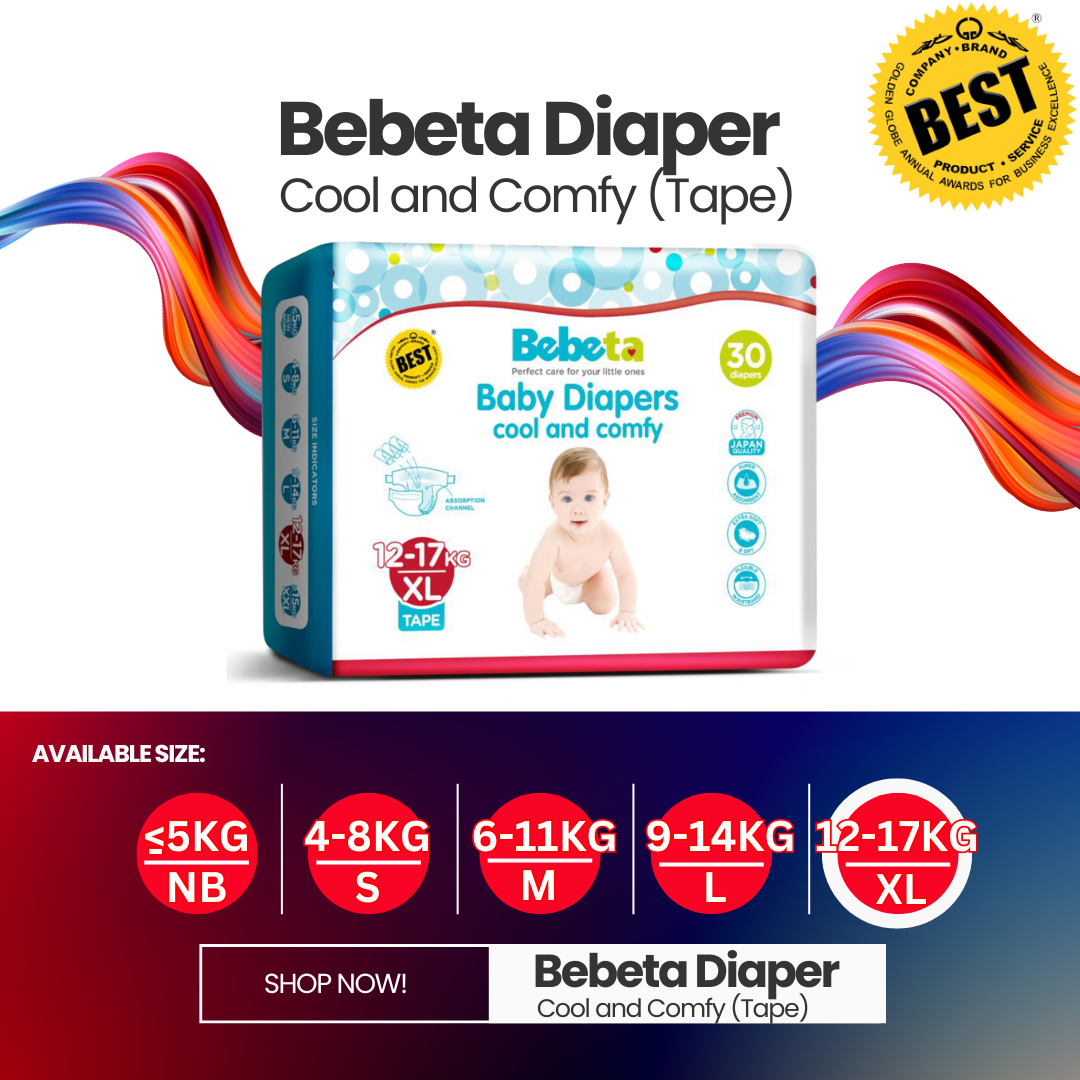 Bebeta Baby Diaper Disposable Tape Style 30pcs | Shopee Philippines