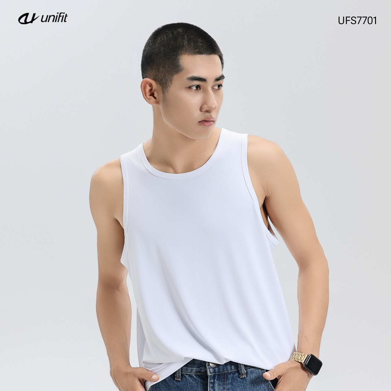 UNIFIT DRI FIT Tank Top Sando For Men Breathable Sports Gym And Running ...