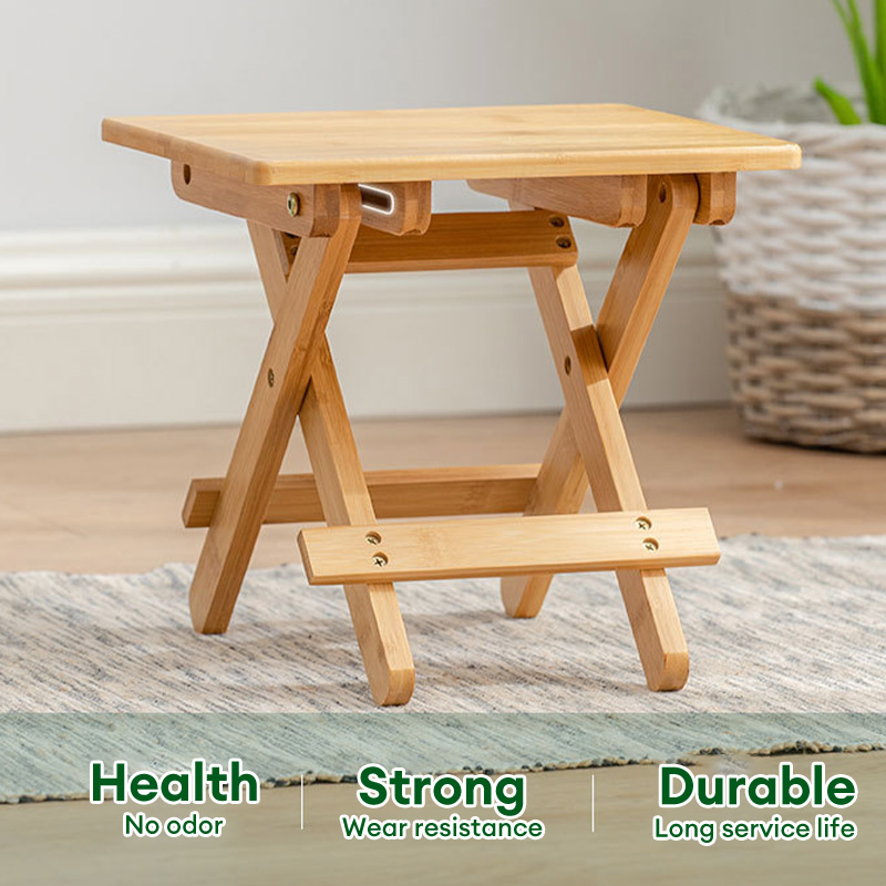 Bamboo Foldable Chair Dining Chair Stoo table stool Outdoor Folding ...