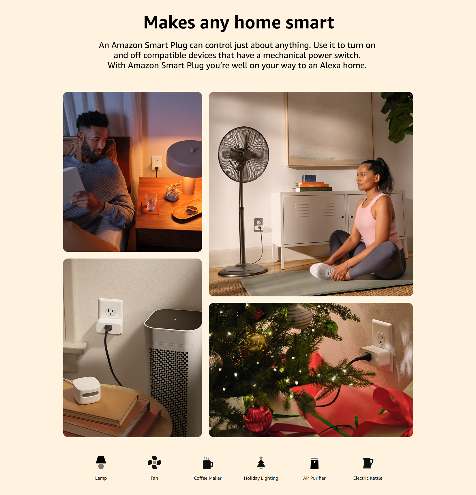 Amazon Smart Plug, works with Alexa - White | Shopee Philippines