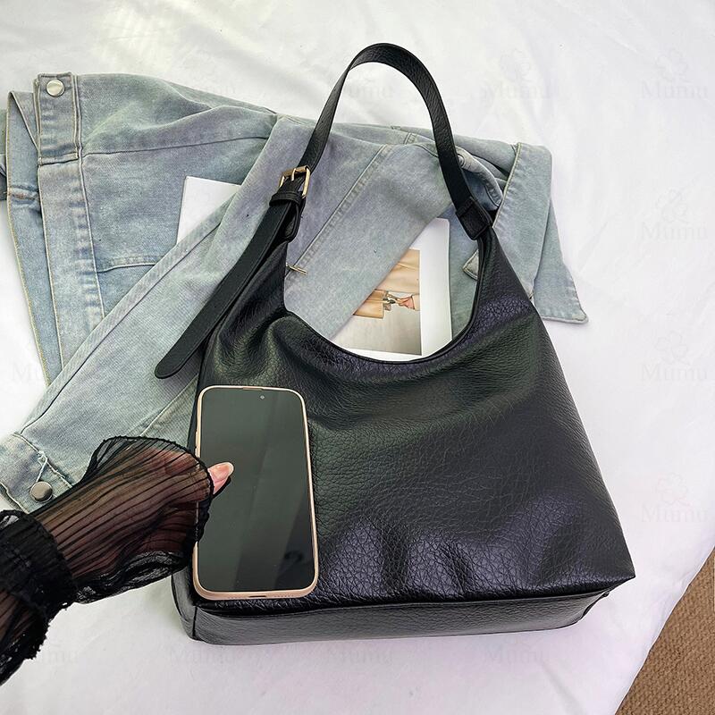 Mumu 3062 Women Soft Leather Shoulder Bag Large Crossbody Office ...