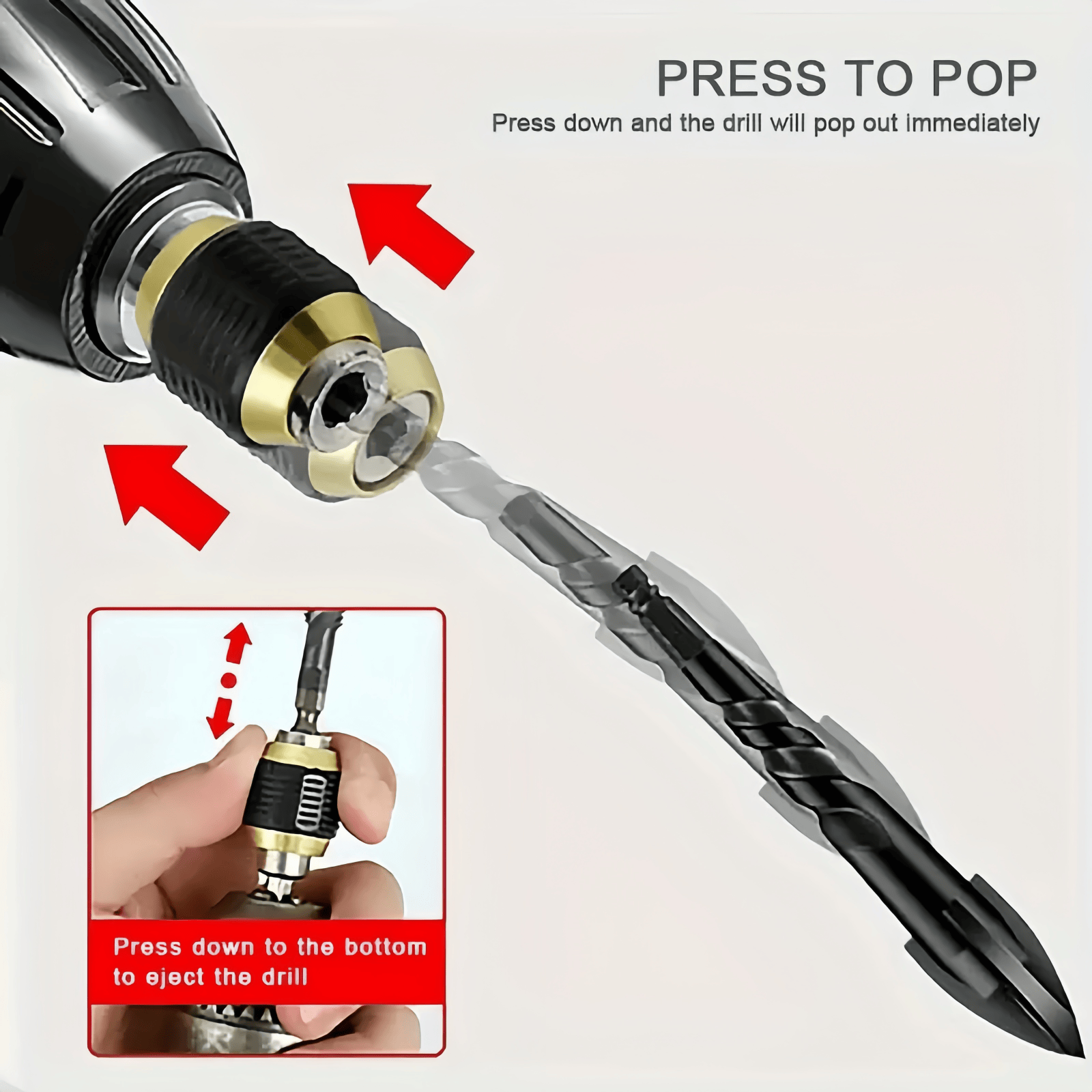 1pcs Screw Drill,Quick Change Lock,Magnetic Drill Bit Extender,Drill ...