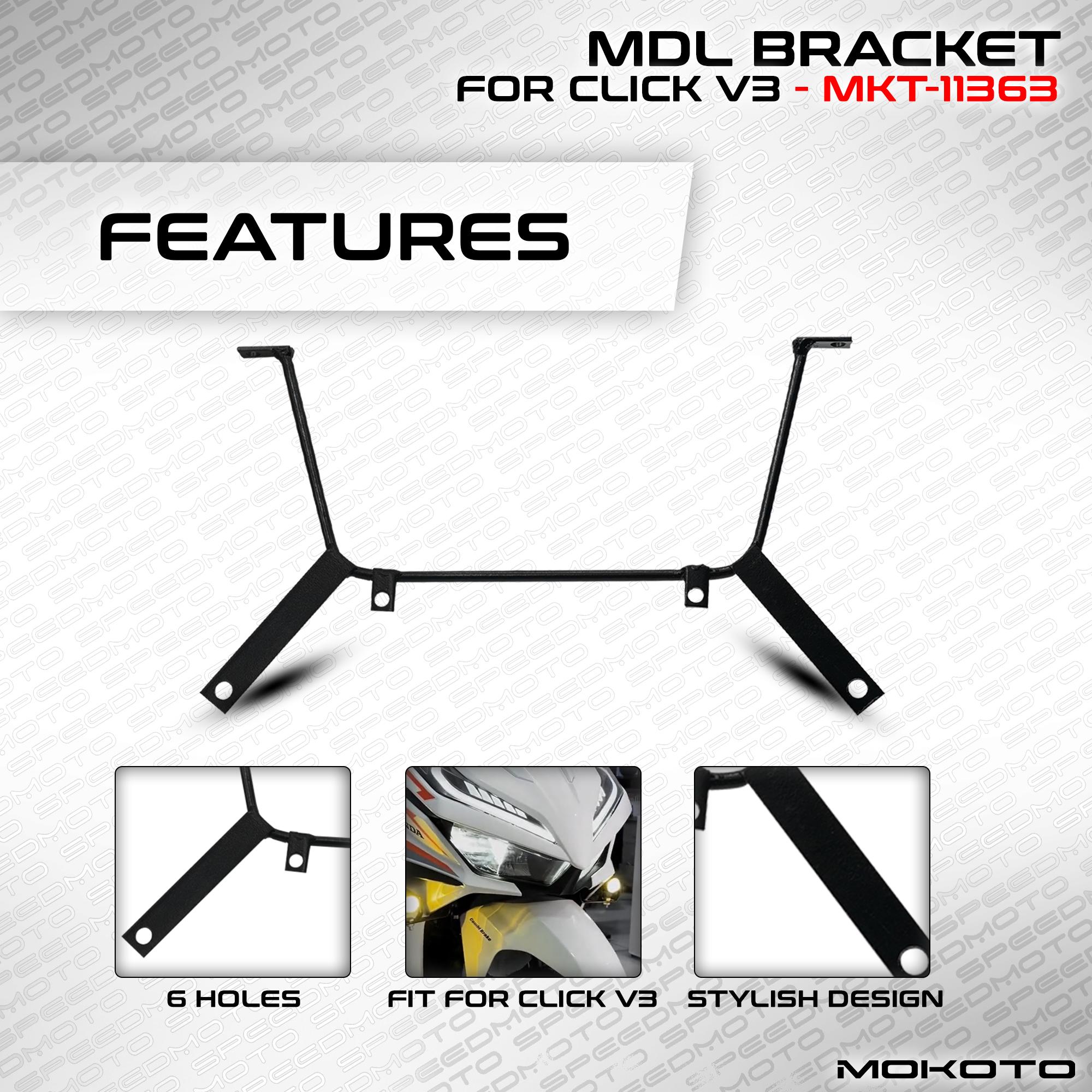 MOKOTO HONDA CLICK V3 LED BRACKET MKT-11363 MINI DRIVING LIGHT MOUNTING ...