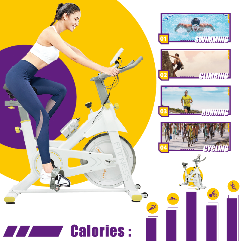 Spinning bike home use fitness equipment sports room indoor weight loss ...