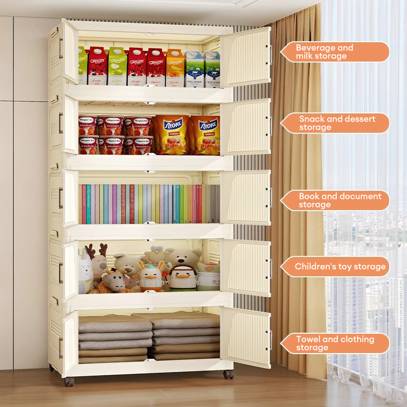 MUJU Foldable Storage Cabinet For Clothes Storage Durabox With Magnetic ...