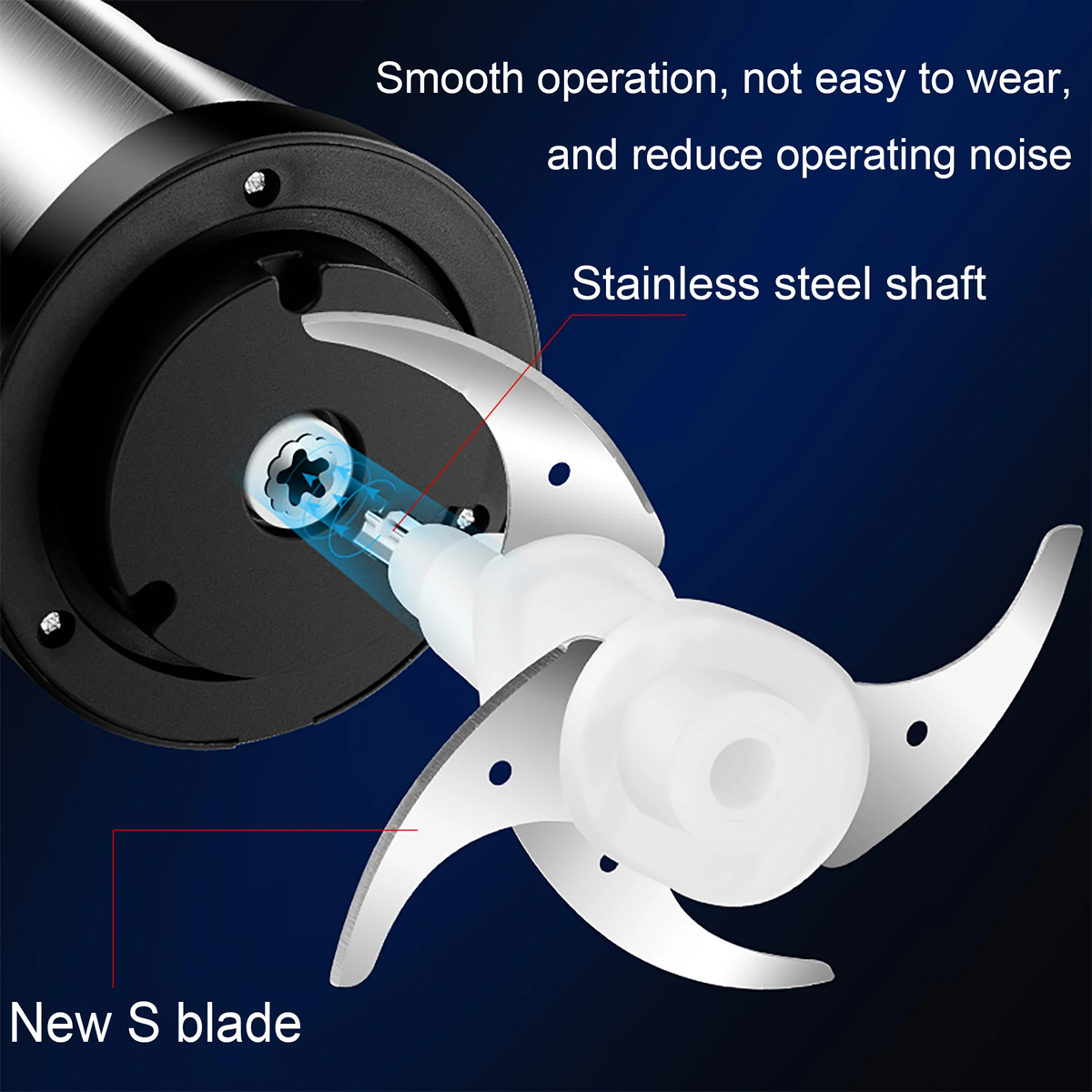 Sonifer Meat Grinder Food Chopper 2.5L 304 Stainless Steel Food Processor for Meat Vegetables ...