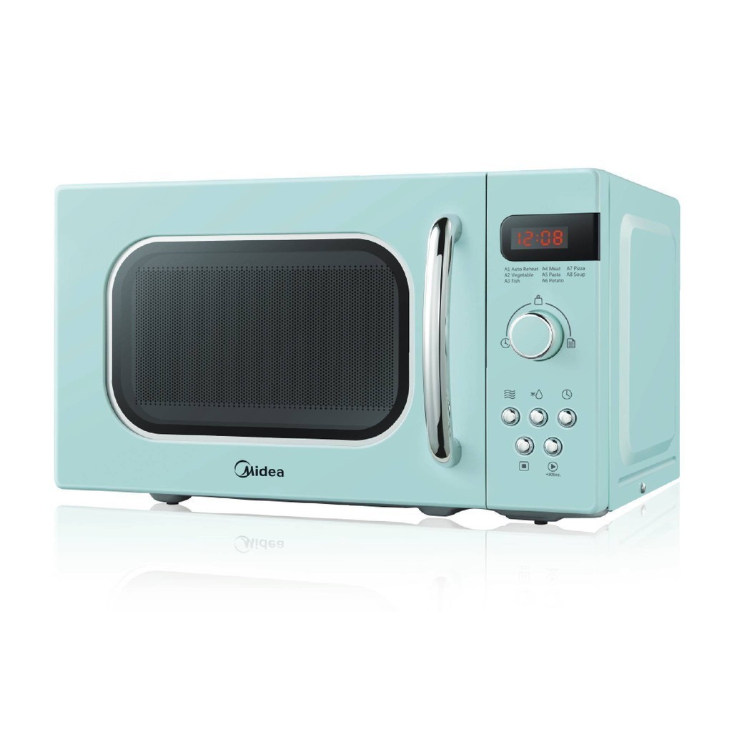 Midea 20L Retro Series Digital Microwave Oven (Tiffany Blue) | Shopee ...