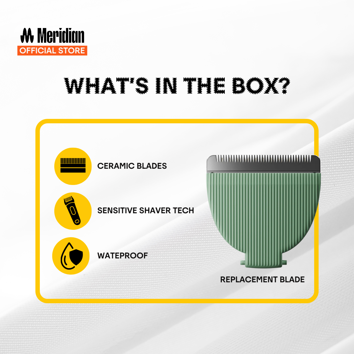 Meridian Replacement Blade for The Trimmer Waterproof for Body and Hair ...