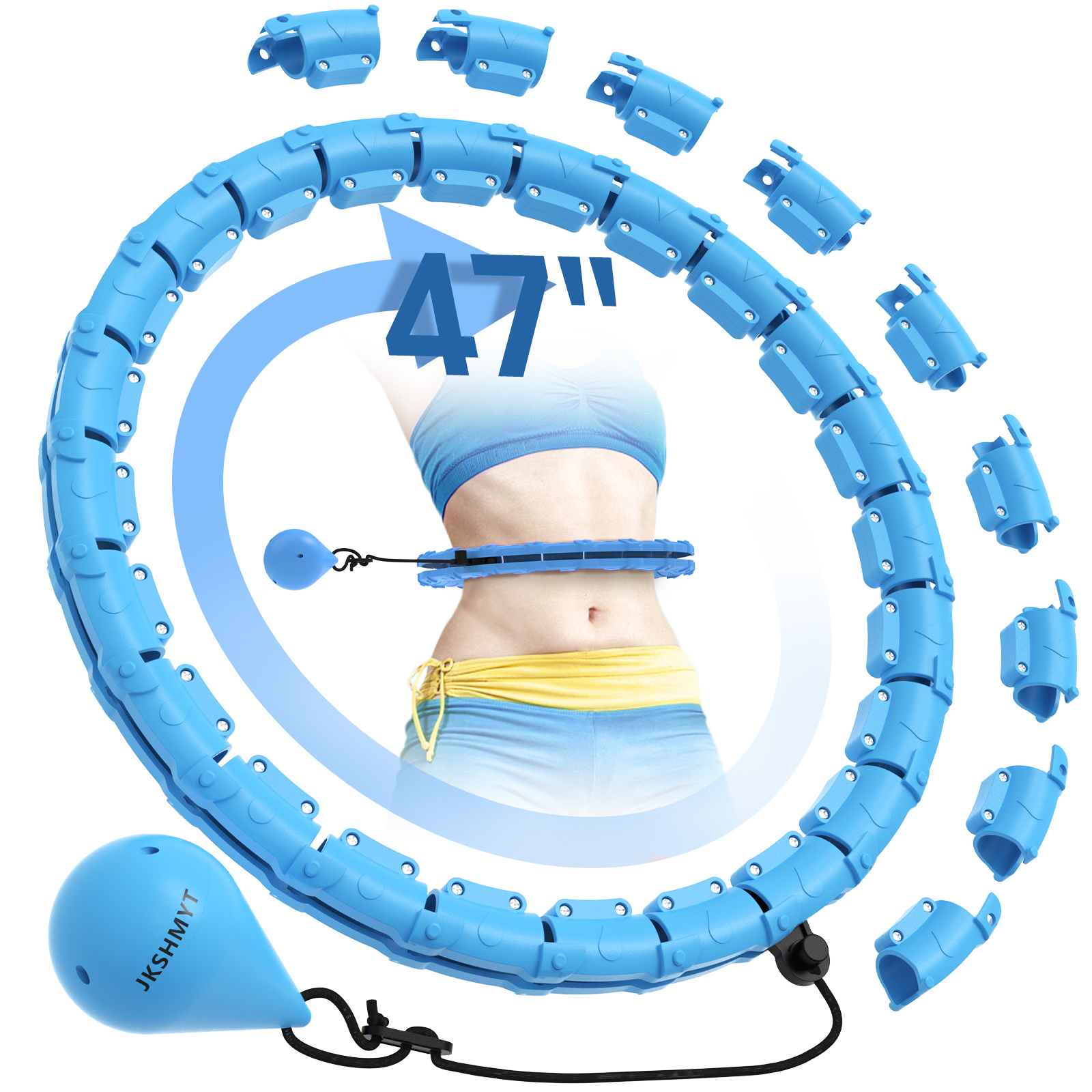 KIKOT Adjustable Hula Hoop For Exercise Smart Hula Hoop Fitness For ...