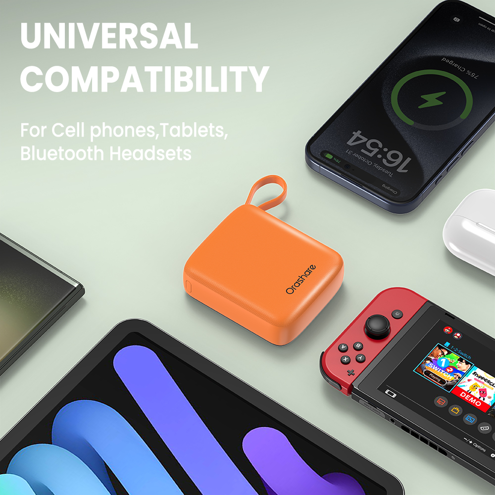 Orashare PM10C 10000mAh Super Mini Powerbank 22.5W Fast Charging Built ...