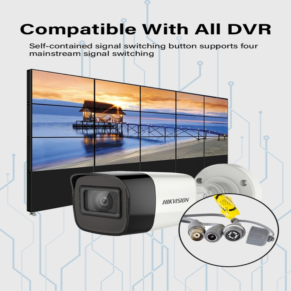 Hikvision 4CH 8CH HD 2MP ALL Bullet CCTV Package With Audio camera kit ...