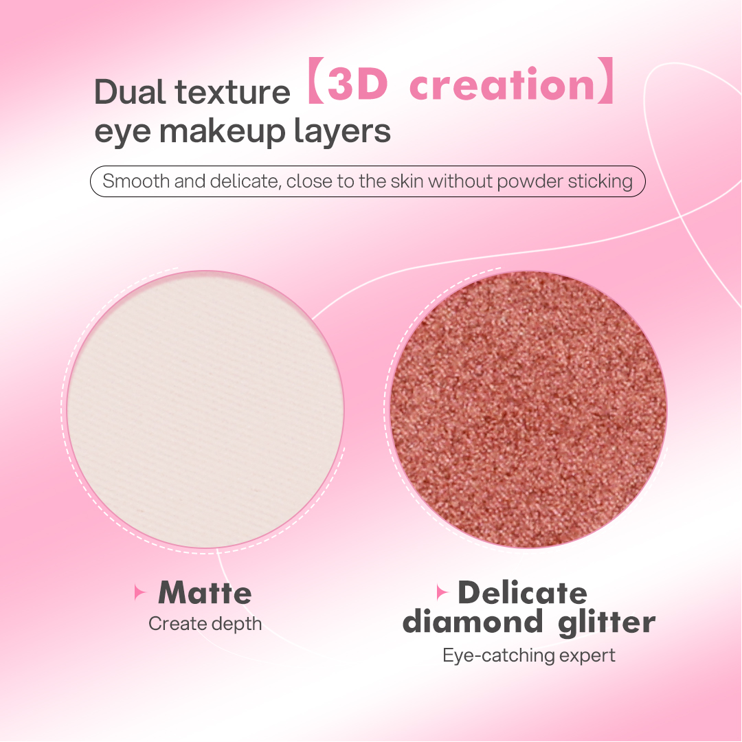 Ashley Shine 9 Colors Matte Eyeshadow Palette Pearly Make Up Eyeshadow ...