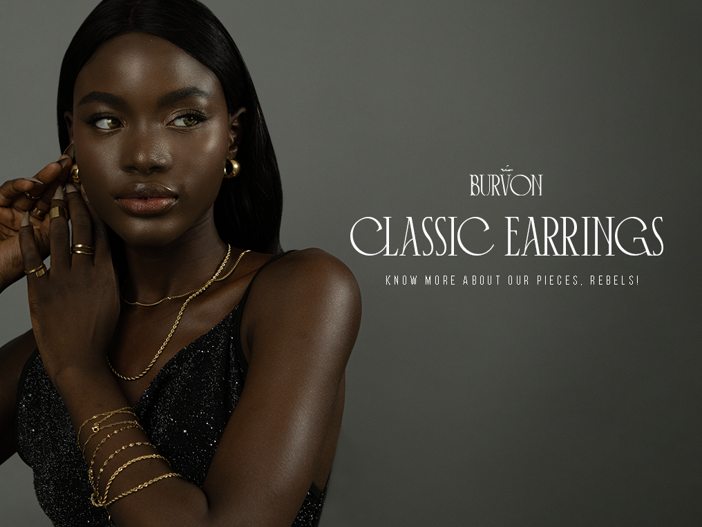 Burvon The Classic Collection Earrings (Daily & Chunky Hoop Jewelry ...