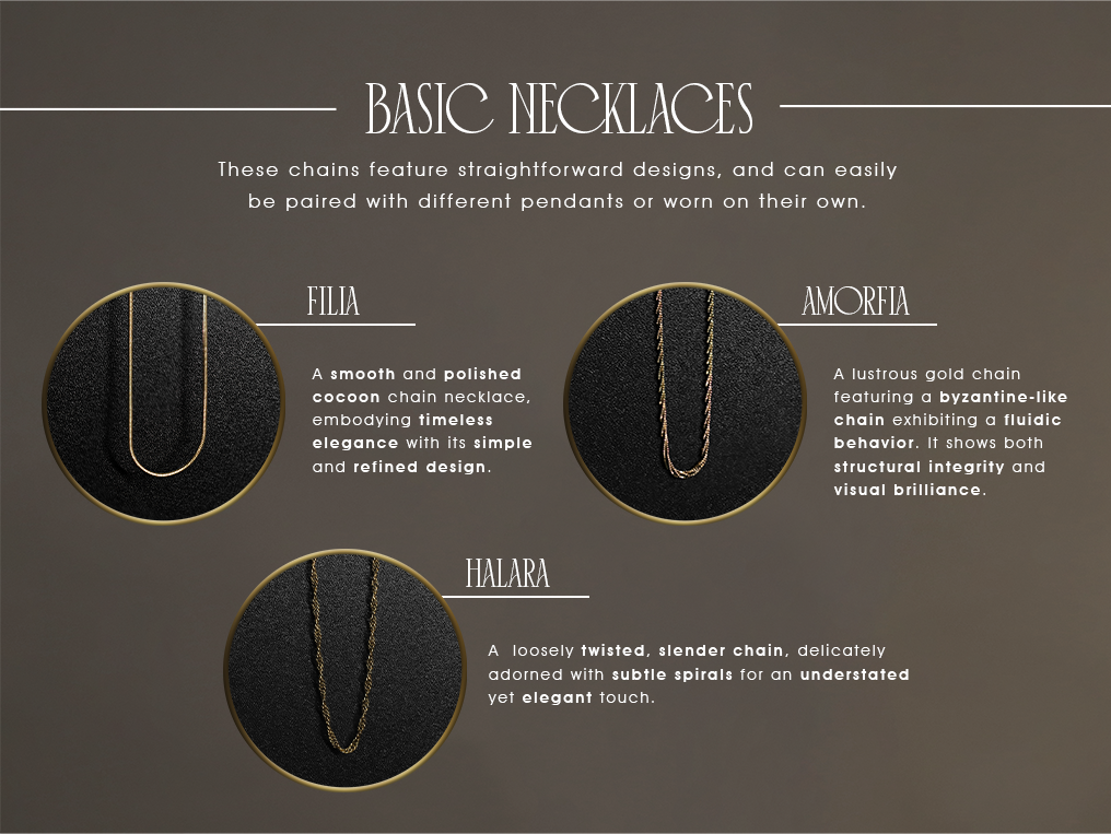 Burvon The Classic Collection Necklaces (Plain Chain Jewelry) | Shopee ...