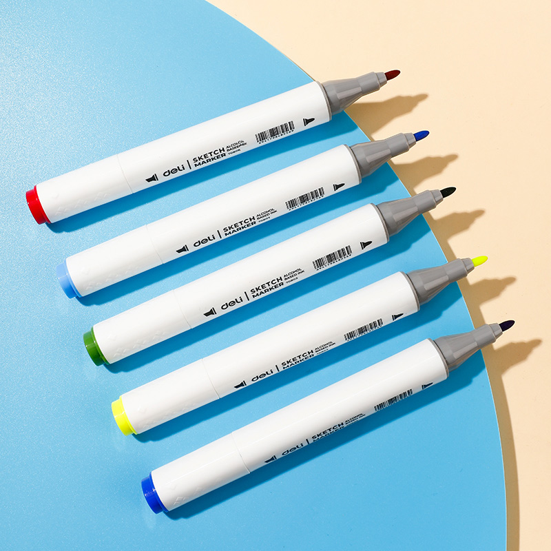 Deli 12 Colors Alcoholic Triangle Marker E70803 | Shopee Philippines
