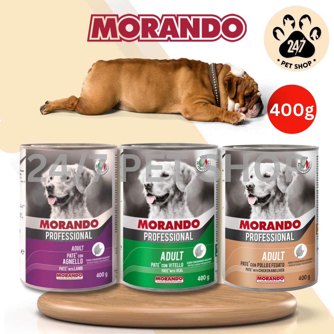 400g Morando Professional Organic Pate Veal Pate with Lamb Dog Can Wet ...