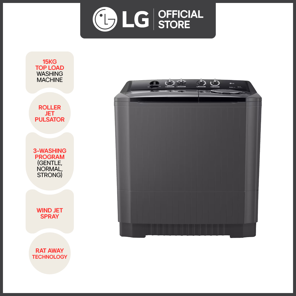 LG Twin Tub Washing Machine - 15 KG Twin Tub Washing Machine with ...