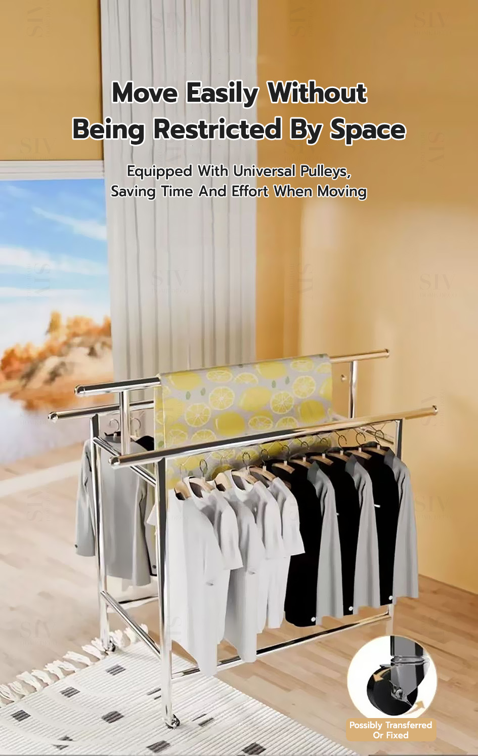 【Heavy Duty】SIV Retractable Sampayan Stainless Indoor Outdoor Rack ...