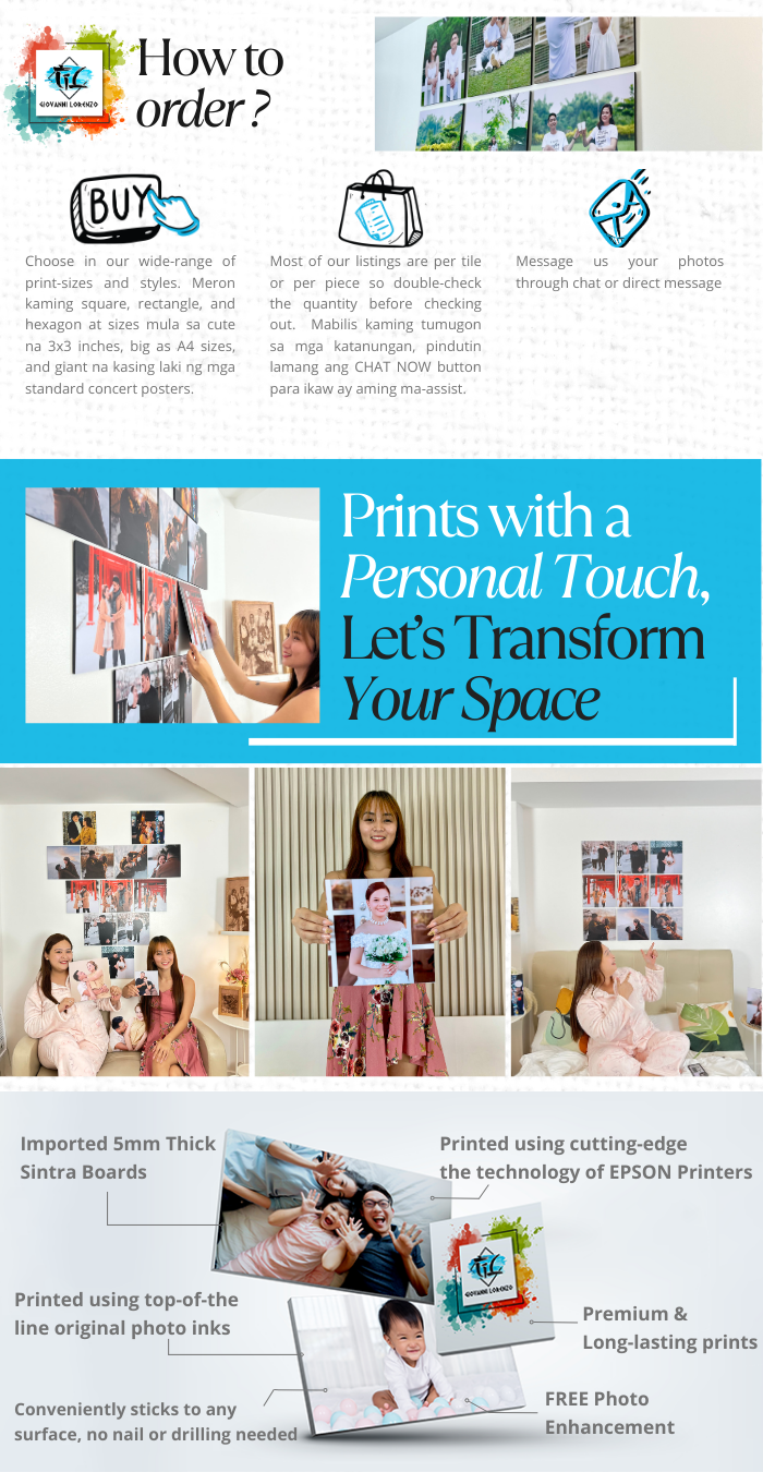 16x25 Inches Personalized Photo Tiles | Shopee Philippines