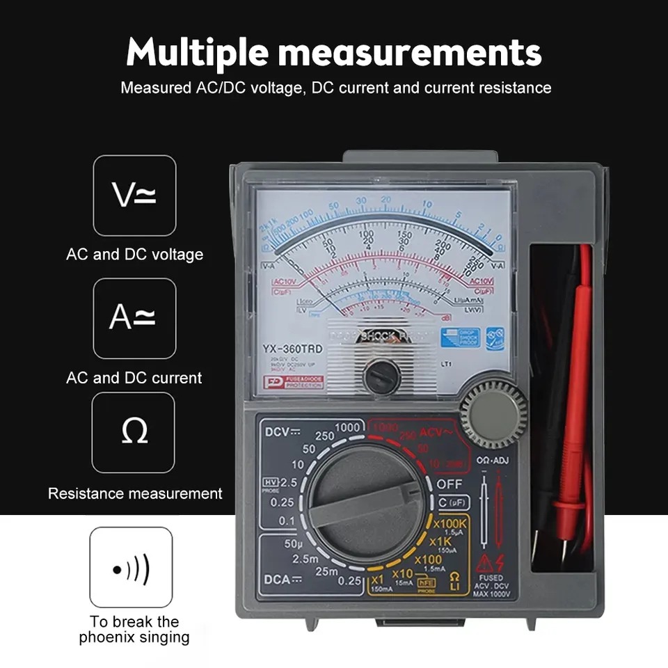 YX360TRF MULTI-TESTER Multi Meter Multimeter Multitester Analog Made in ...
