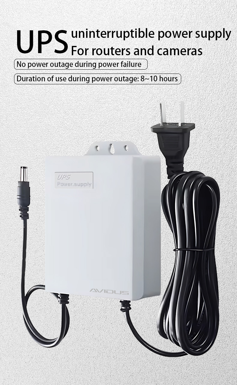 AVIDUS True 6000mAh 12V 1.5A Mini UPS Battery Backup for Outdoor CCTV ...