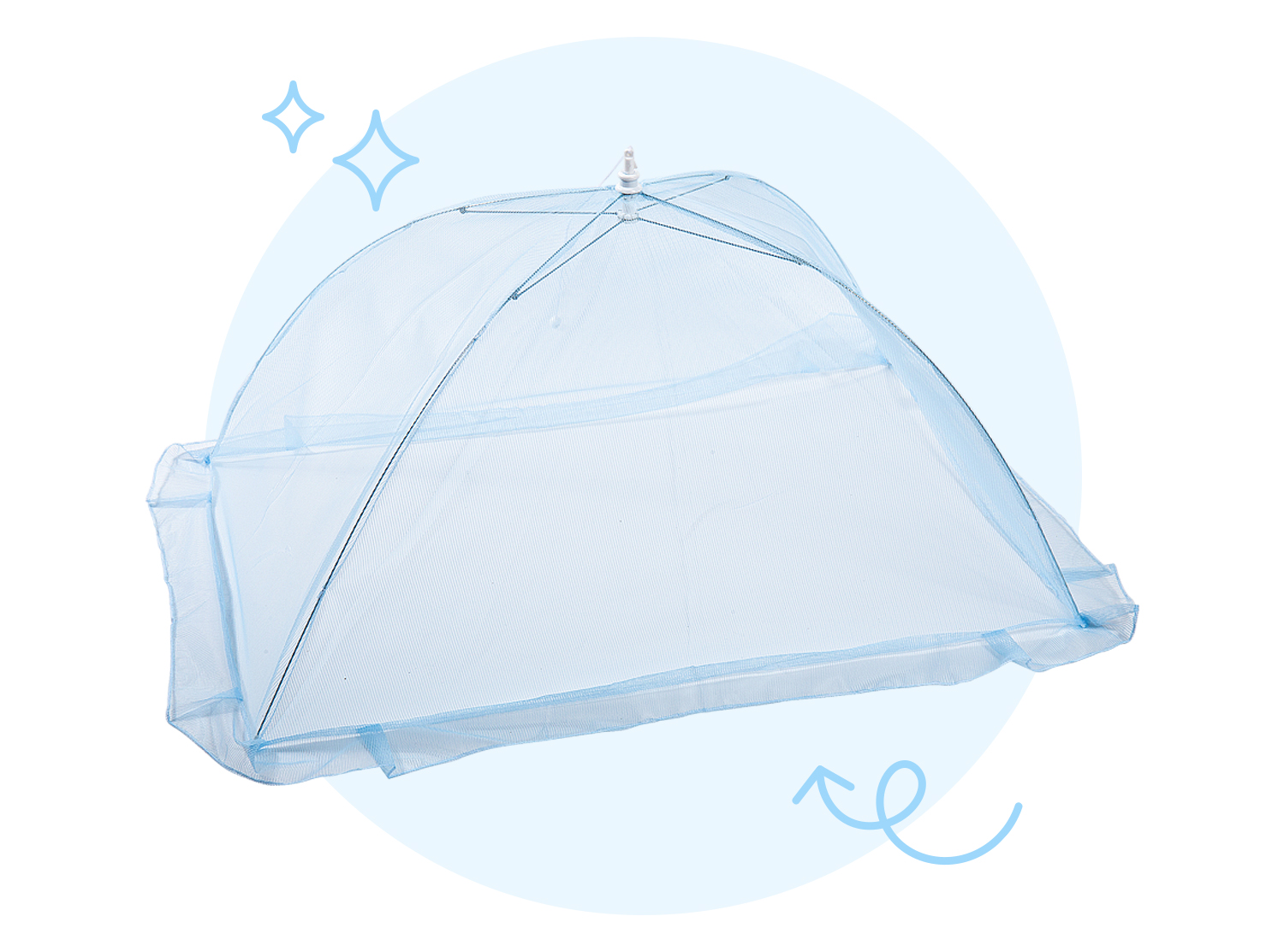 Child Care Umbrella Type Baby Mosquito Net (Kulambo) (Foldable) (Size ...