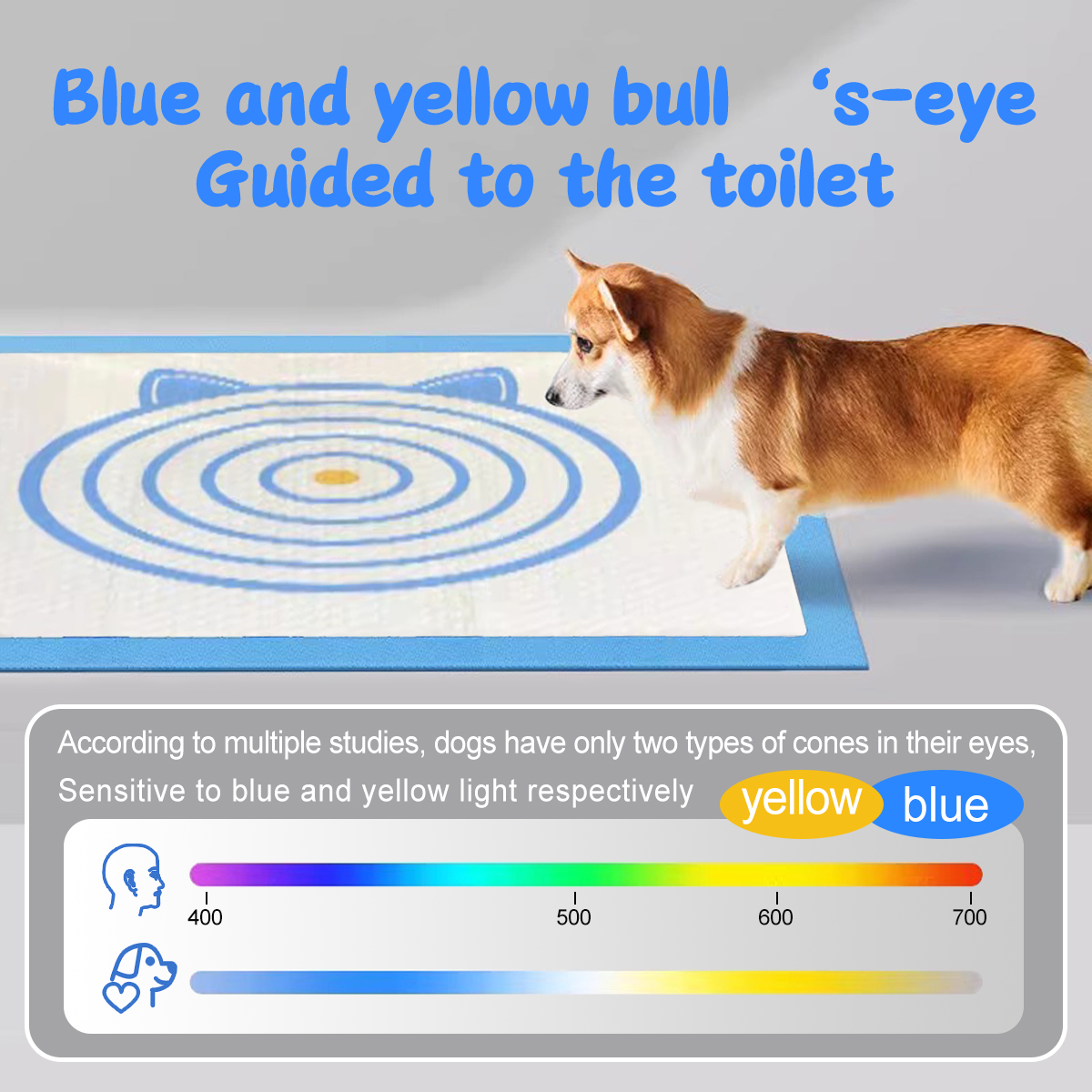 PET RECORD Dog pee pad with target pee pads for dogs with bullseye pee ...