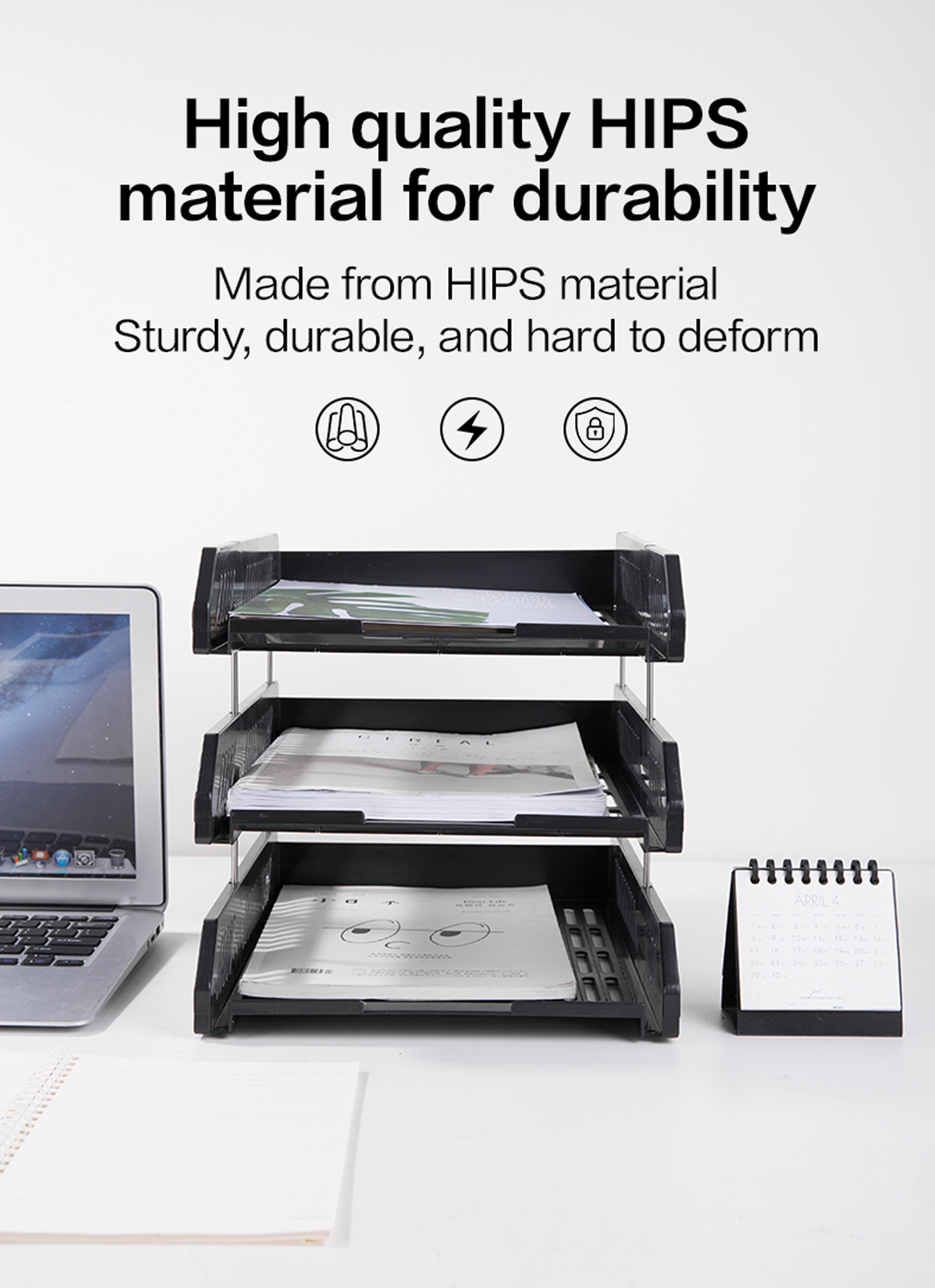 Deli 9209 Three Layer Document Tray A4 1PC | Shopee Philippines