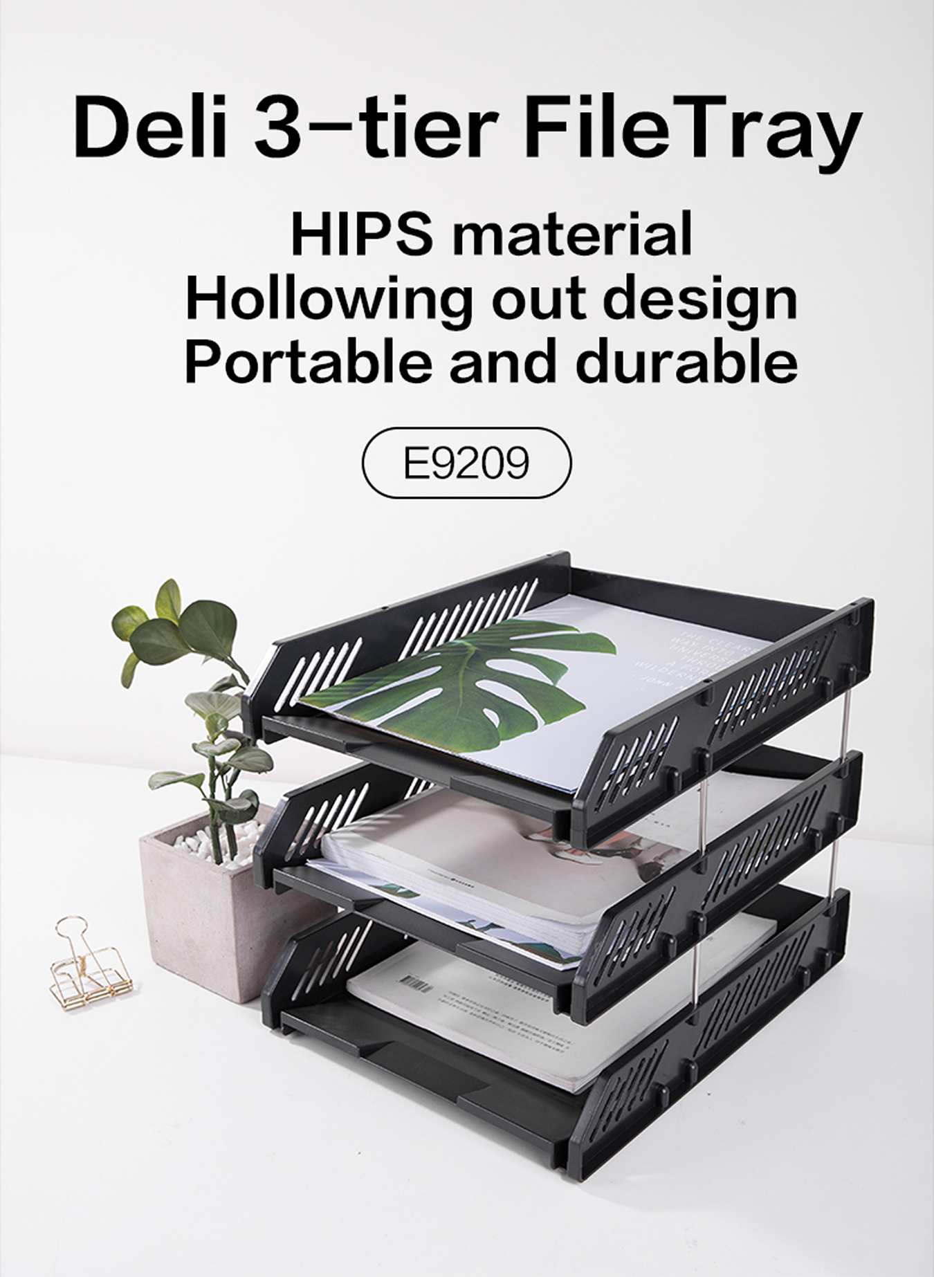 Deli 9209 Three Layer Document Tray A4 1PC | Shopee Philippines