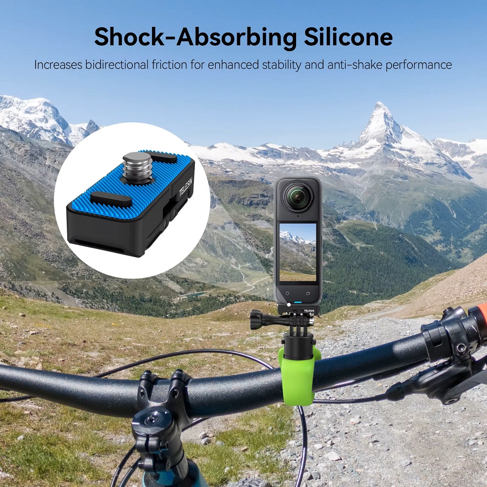 TELESIN Magnetic Two-Claw Adapter Quick-Release Foldable Base for ...