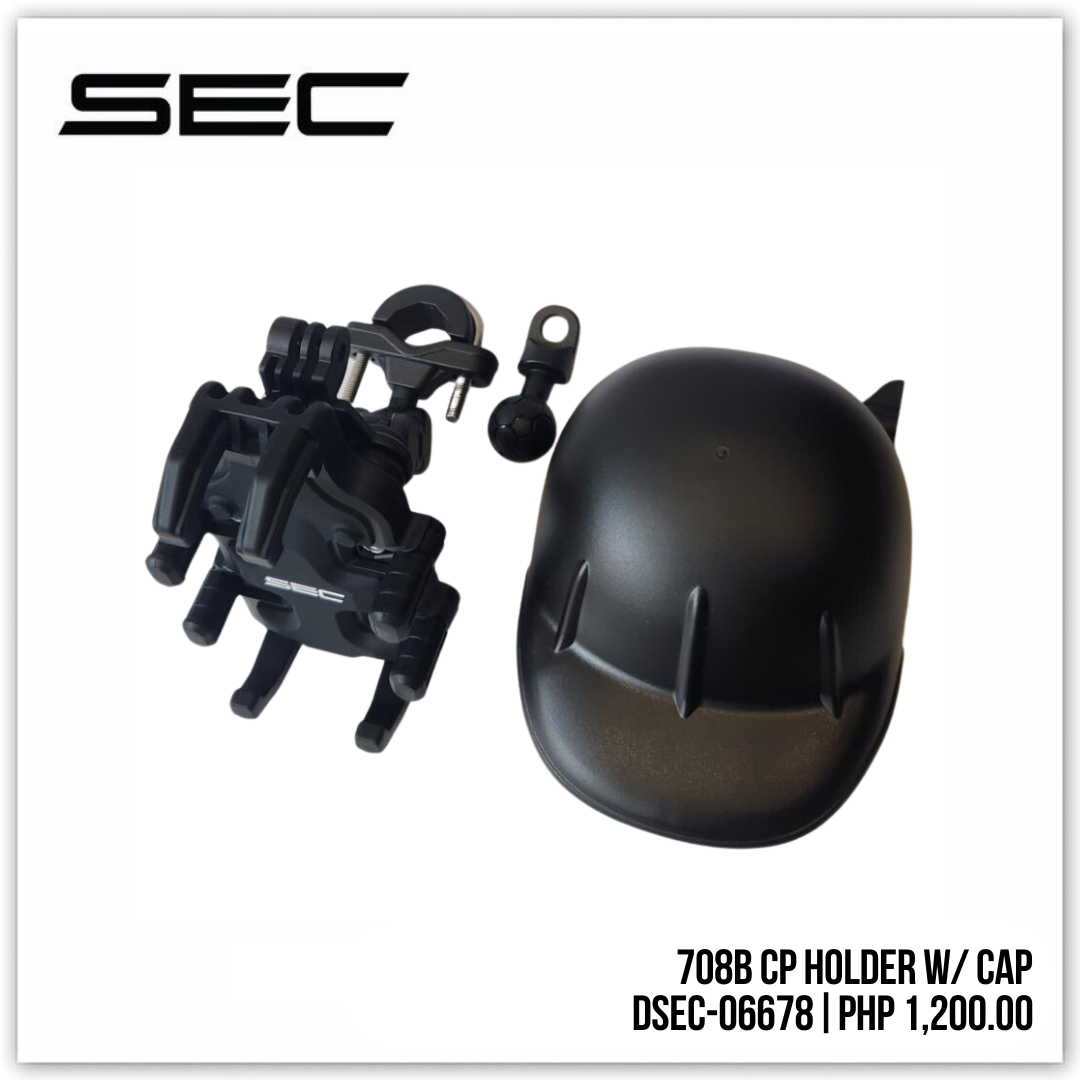 SEC Holder Motorcycle Phone Holder Cellphone Holder - 708B CP Holder with Cap (DSEC-06678 ...