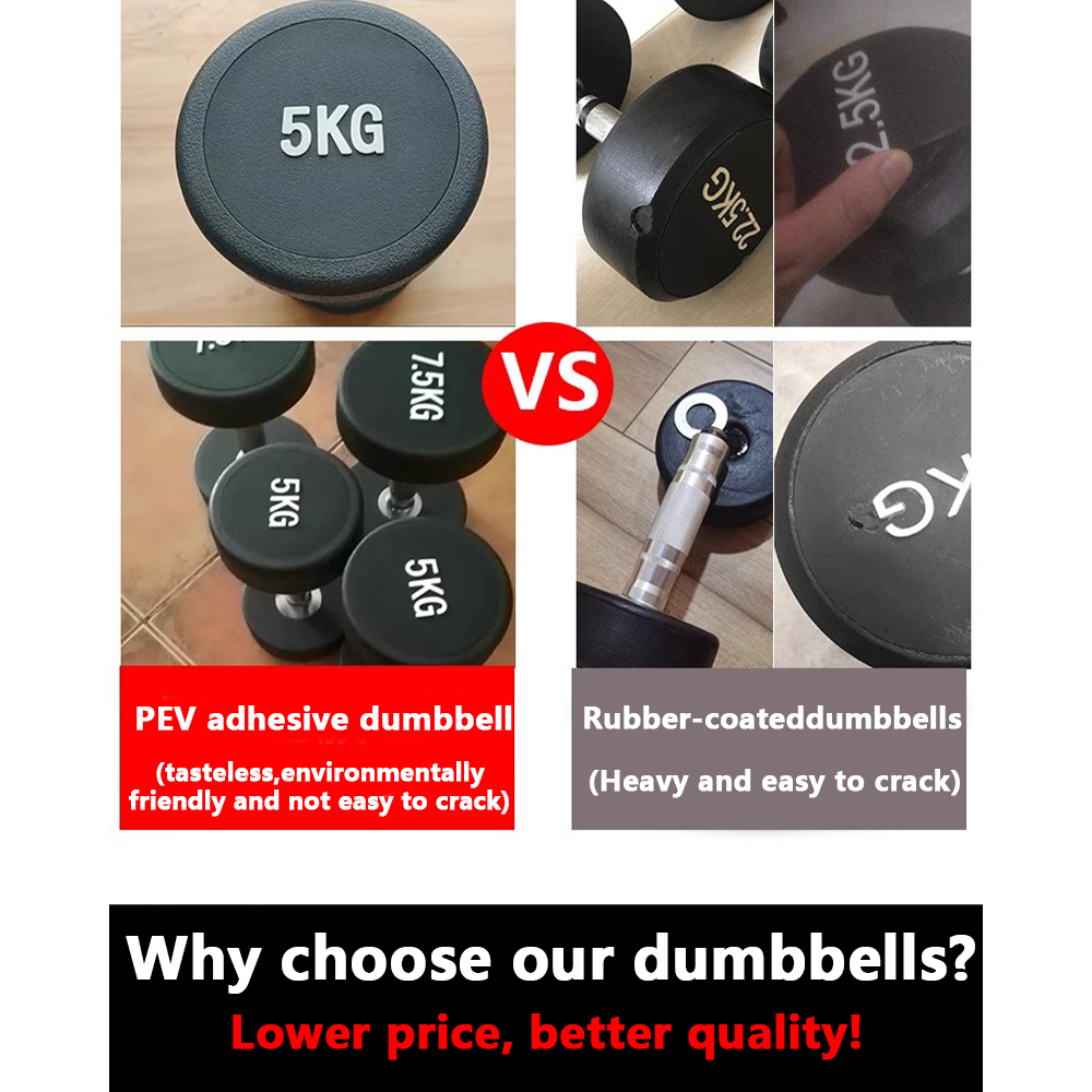 Dumbbell Set Barbell Set Weights 2.5KG/5KG/7.5KG/10KG Barbell Fitness Adjustable Dumbbells ...