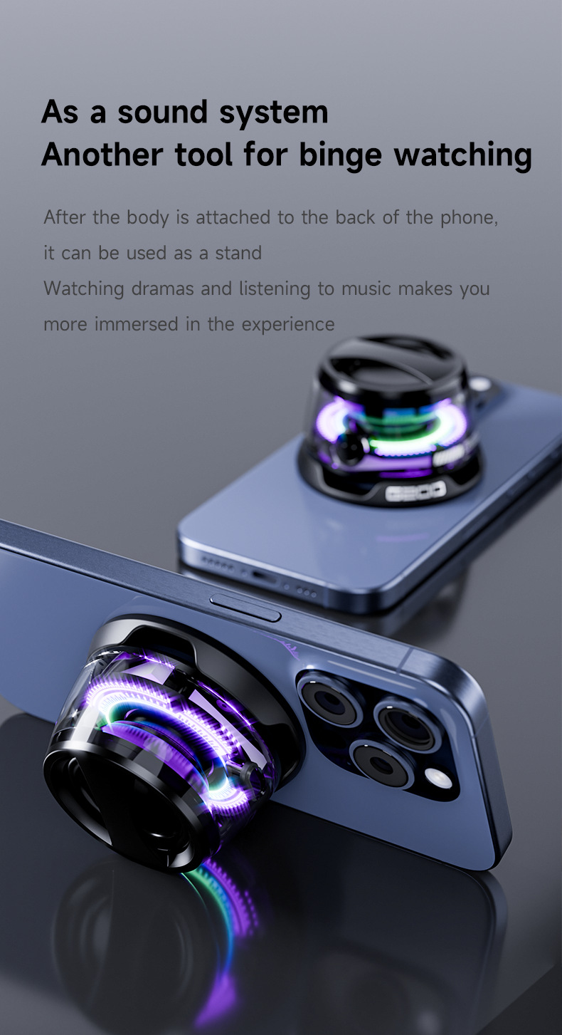 ODSCN G200 Mini Magnetic Bluetooth Speaker with RGB Bluetooth 5.3 Phone ...