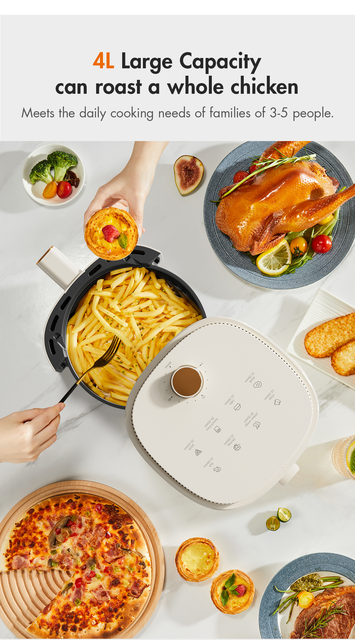 Gaabor Air Fryer Premium Portable Multi-Functional Non-Stick Exquisite ...