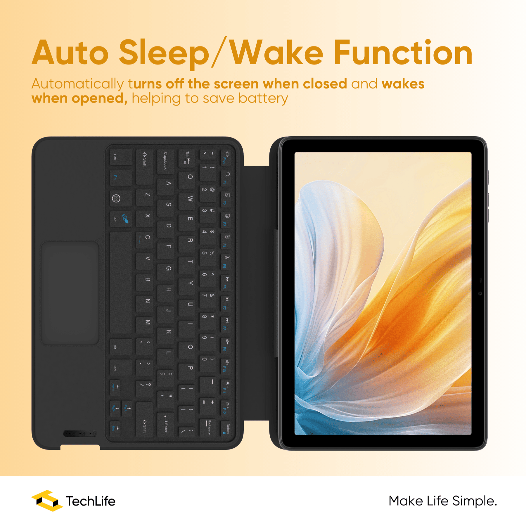 TechLife Pad Neo Keyboard Case l Durable Casing Material l Built-in ...