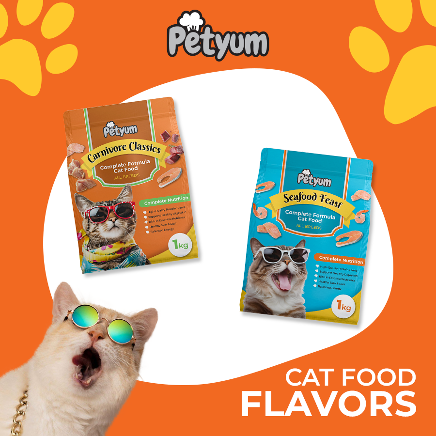 PetYum Cat Dry Food Carnivore Classics and Seafood Feast 1kg Collection | Shopee Philippines