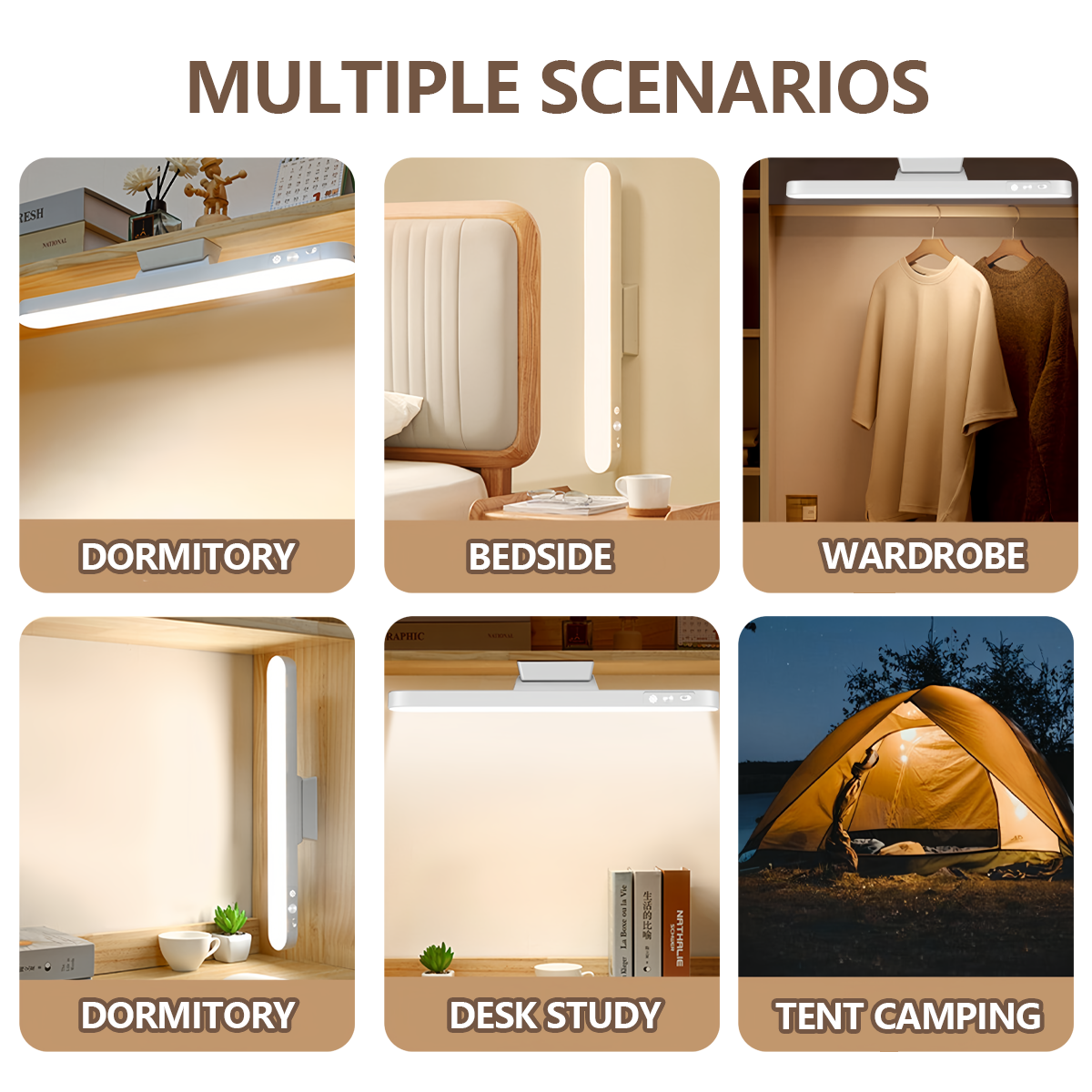 LED Rechargeable Light Magnetic Study Lamp Desk Lamp for Room Reading ...