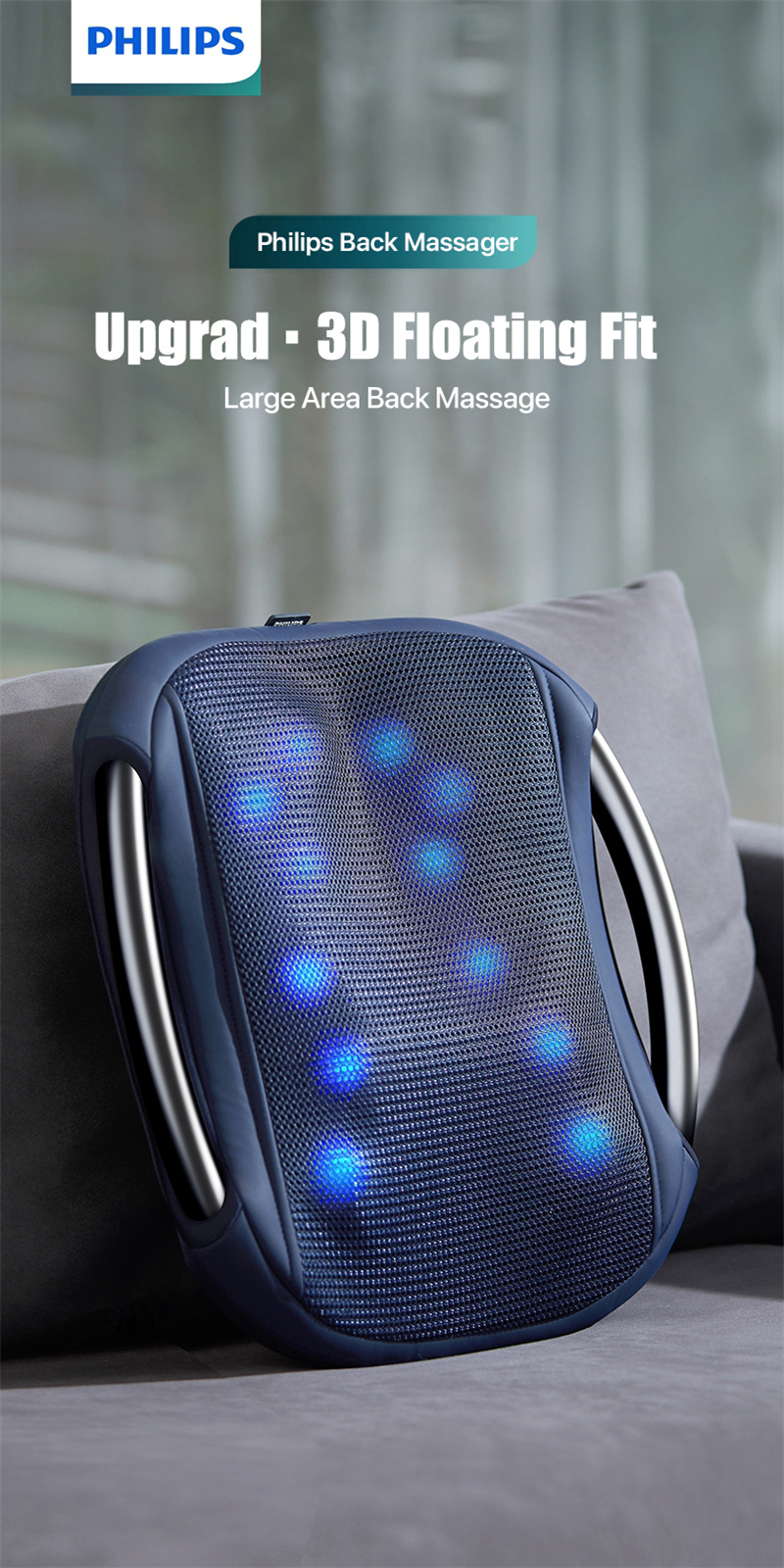 Philips Waist Massager Portable Multi-Functional Lumbar Back Massager ...