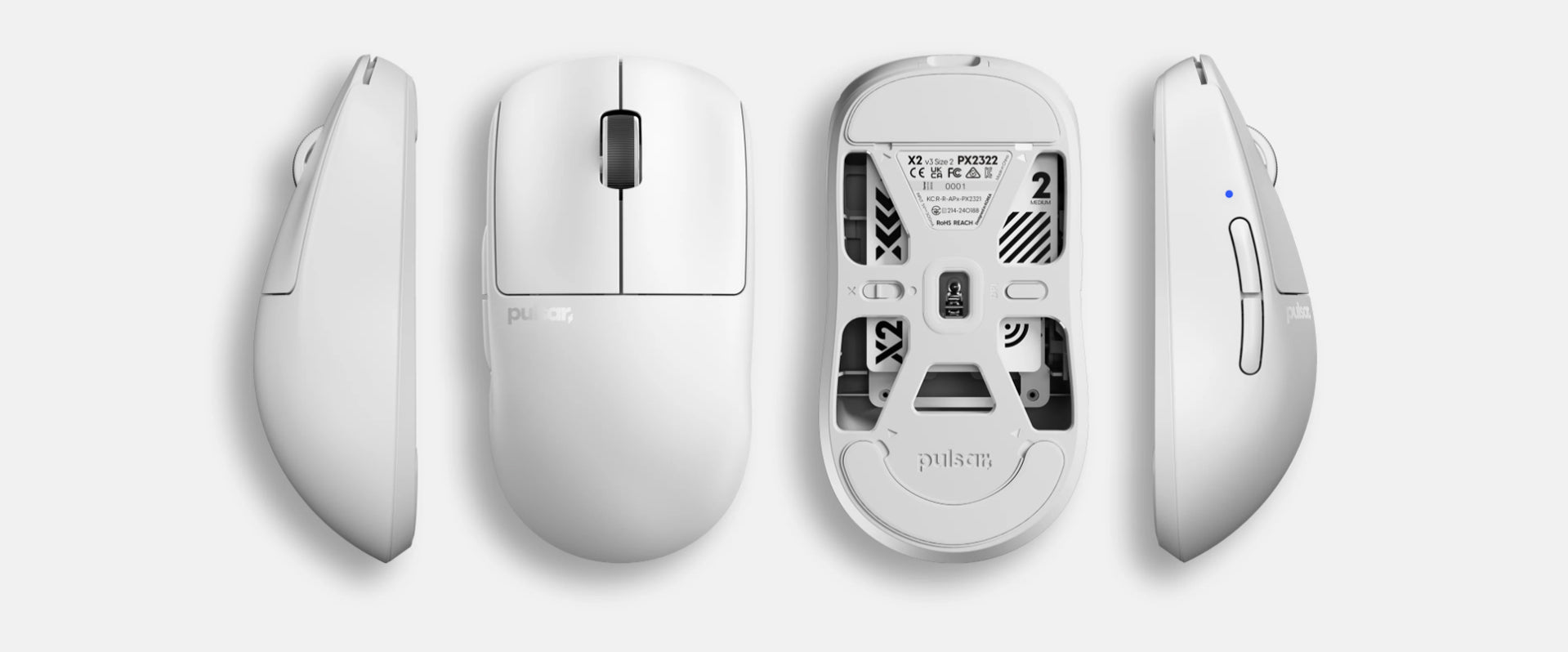 Pulsar X2 V3 Ultralight Weight eSports Gaming Mouse Size 2 (Black ...