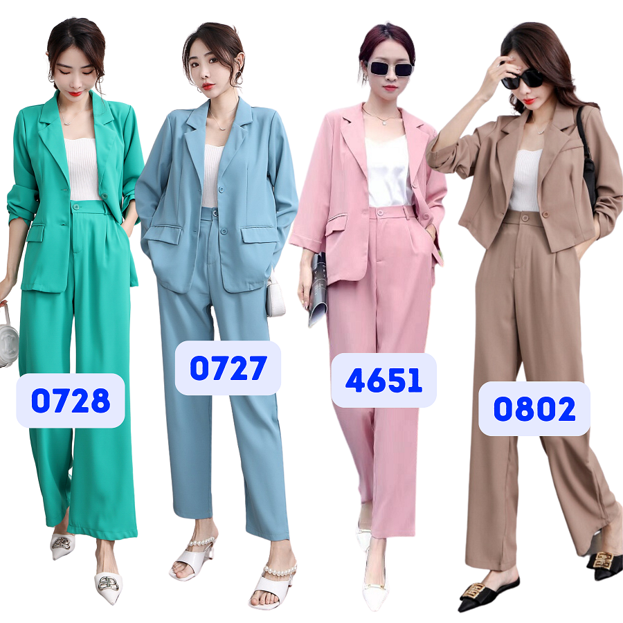 Terno Set Blazer and Trouser Retro Vintage Baggy Loose Type Suit #0728 ...